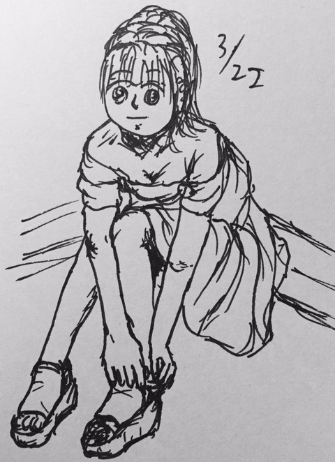 TINAMI - [イラスト]5分スケッチ 17/3/22