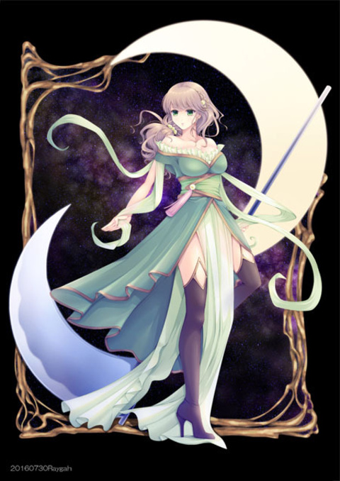 TINAMI - [イラスト]moon & scythe