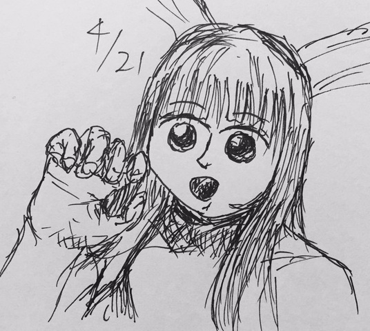 TINAMI - [イラスト]5分スケッチ 17/4/21