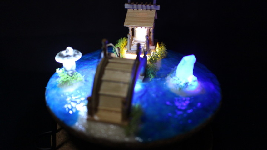 TINAMI - [モデル]箱庭 Healing lamp 弁天社