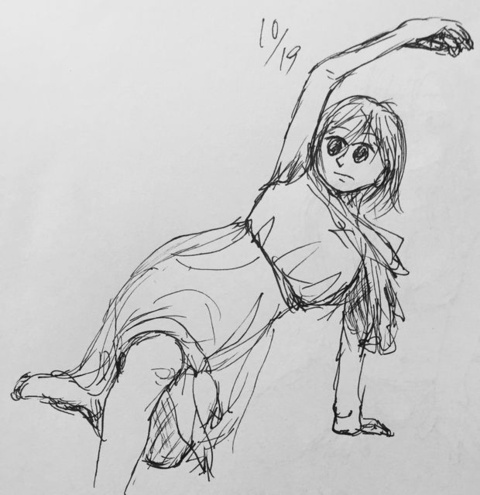 TINAMI - [イラスト]5分スケッチ 17/10/19