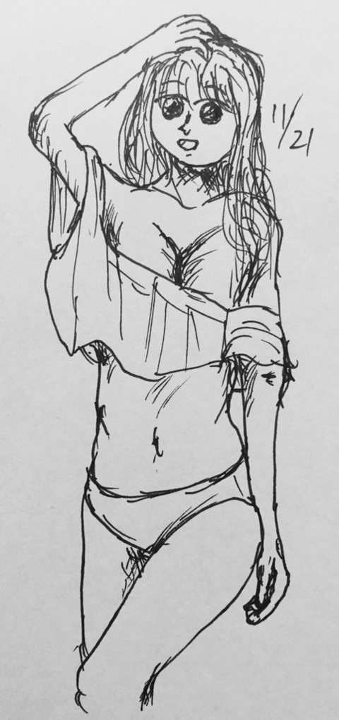 TINAMI - [イラスト]5分スケッチ 17/11/21