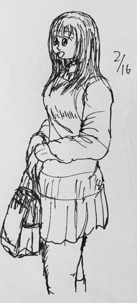 TINAMI - [イラスト]5分スケッチ 18/2/16