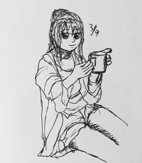 TINAMI - [イラスト]5分スケッチ 18/3/9