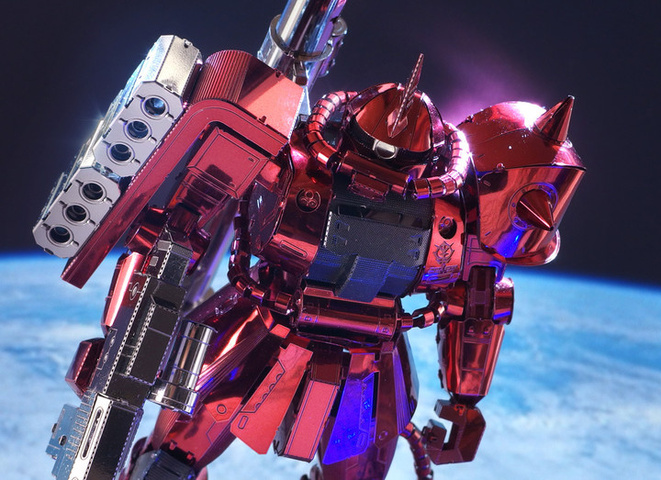 TINAMI - [モデル]メタリック ナノパズル MS-06 ZAKU Ⅱ シャア専用ザク (2)