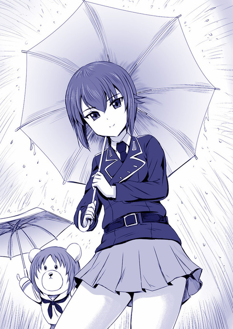 TINAMI - [イラスト]雨に まほれば （Maho in the Rain）