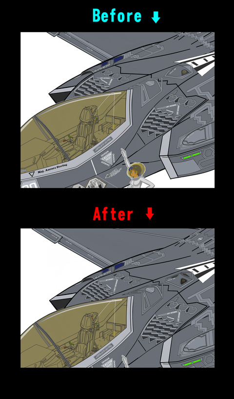 TINAMI - [イラスト]VF-8F AN/AAQ-37 EO DAS 更新 Ver 3