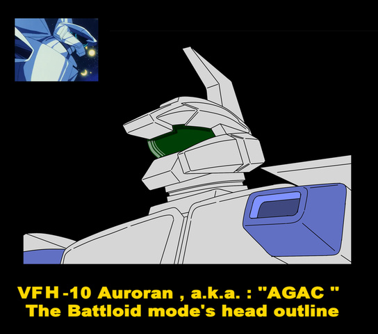 TINAMI - [イラスト]VFH-10 オーロラン バトロイド形態の頭部形状解析〔その4〕
