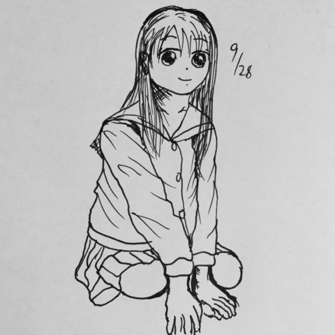 TINAMI - [イラスト]5分スケッチ 18/9/28