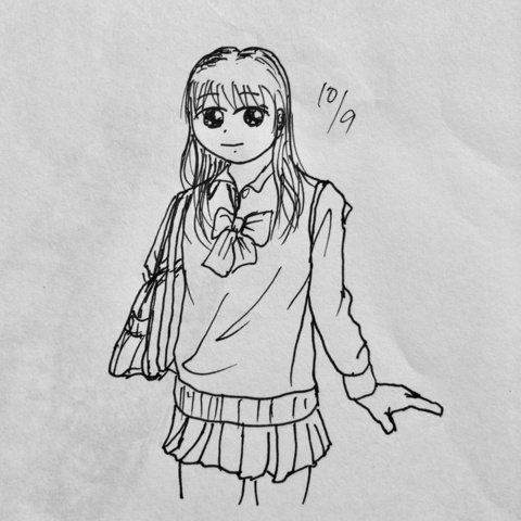 TINAMI - [イラスト]5分スケッチ 18/10/9