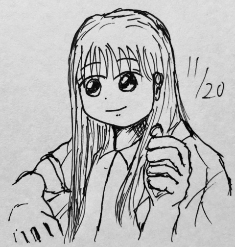 TINAMI - [イラスト]5分スケッチ 18/11/20