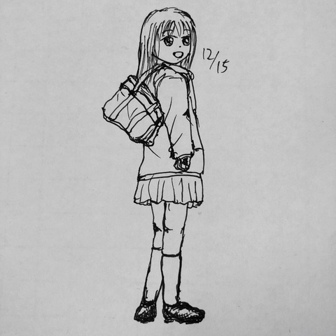 TINAMI - [イラスト]5分スケッチ 18/12/15