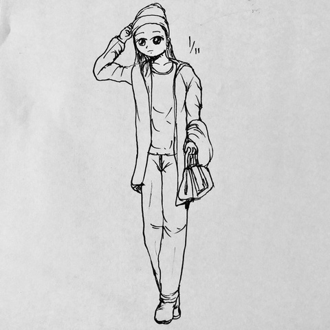 TINAMI - [イラスト]5分スケッチ 19/1/11