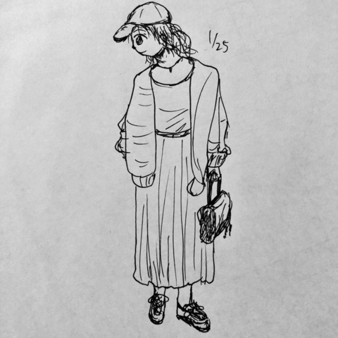 TINAMI - [イラスト]5分スケッチ 19/1/25