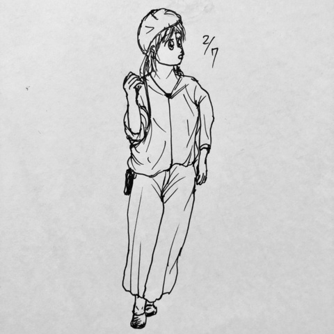 TINAMI - [イラスト]5分スケッチ 19/2/7