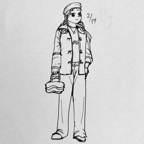 TINAMI - [イラスト]5分スケッチ 19/2/17