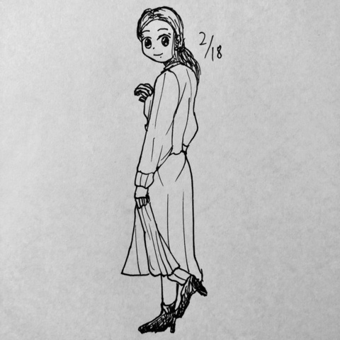 TINAMI - [イラスト]5分スケッチ 19/2/18