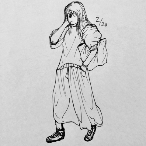 TINAMI - [イラスト]5分スケッチ 19/2/20