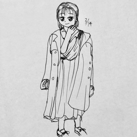 TINAMI - [イラスト]5分スケッチ 19/3/14