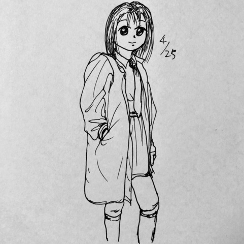 TINAMI - [イラスト]5分スケッチ 19/4/25