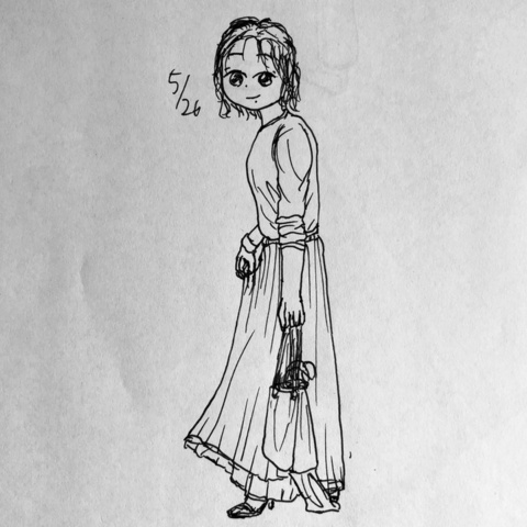 TINAMI - [イラスト]5分スケッチ 19/5/26