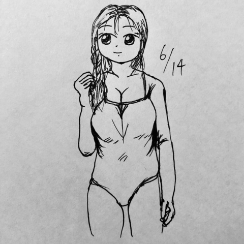 TINAMI - [イラスト]5分スケッチ 19/6/14