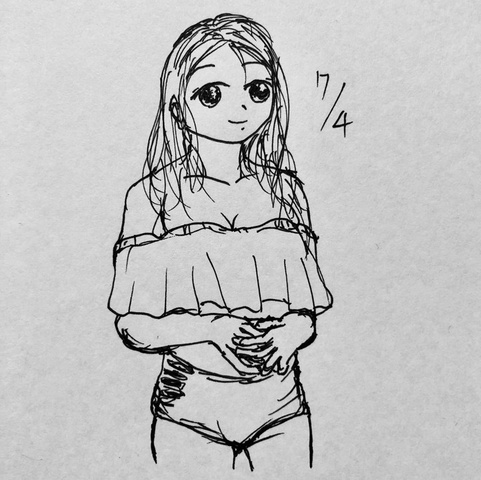 TINAMI - [イラスト]5分スケッチ 19/7/4