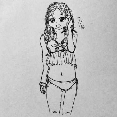 TINAMI - [イラスト]5分スケッチ 19/7/16