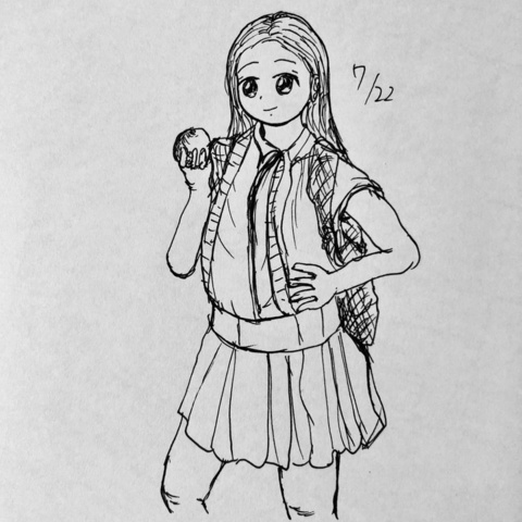 TINAMI - [イラスト]5分スケッチ 19/7/22