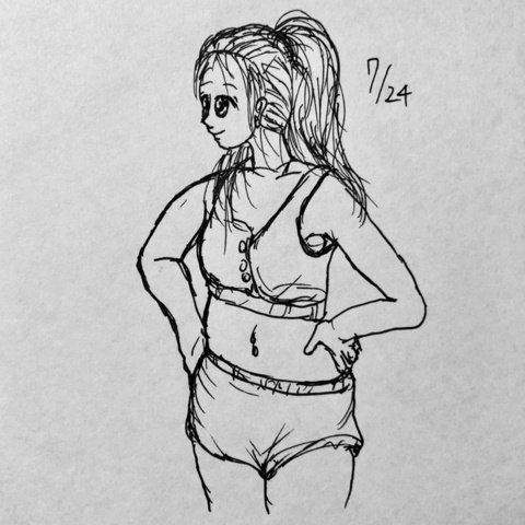 TINAMI - [イラスト]5分スケッチ 19/7/24